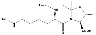 911838-56-7 | Fmoc-Lys(Boc)-Thr[psi(Me,Me)pro]-OH